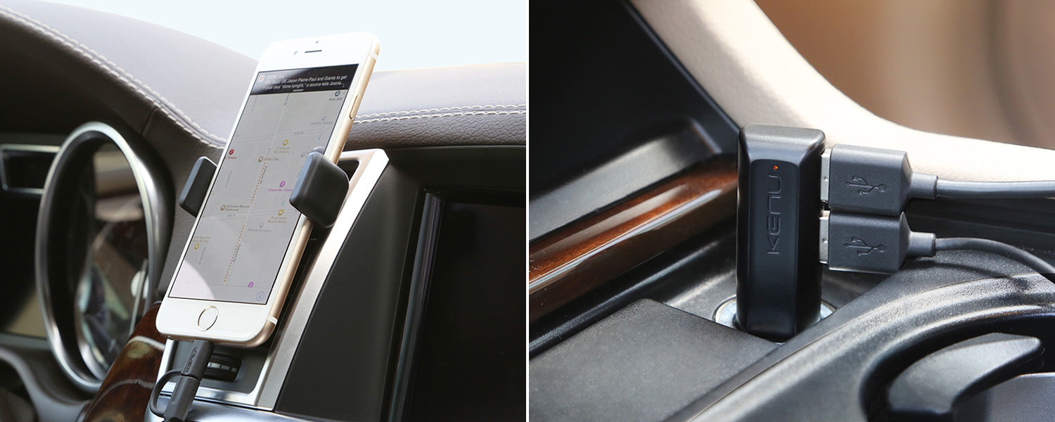 Car Phone Mount Kit with Charger and USB Cable Bundles – Kenu