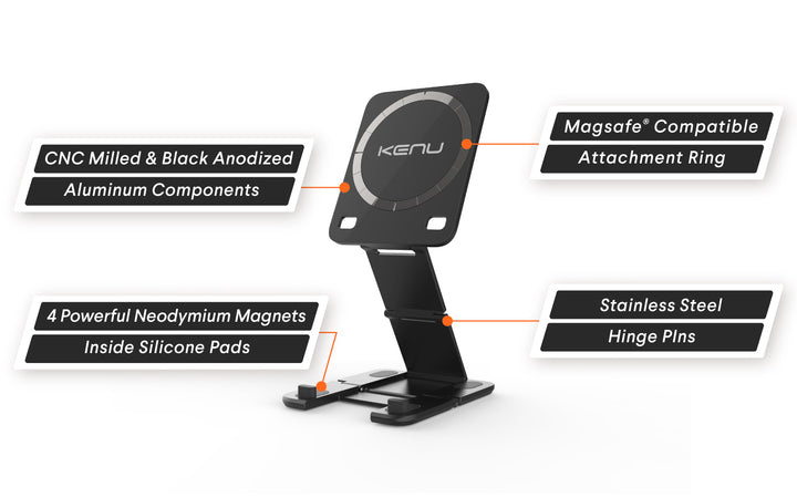 Stance+ 10-in-1 MagSafe Tripod, Air Vent Mount, Airplane Mount, Stand ...